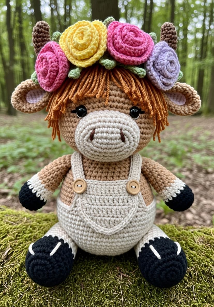 Free Flora the Highland Cow Amigurumi Pattern Delights Crochet Fans ...