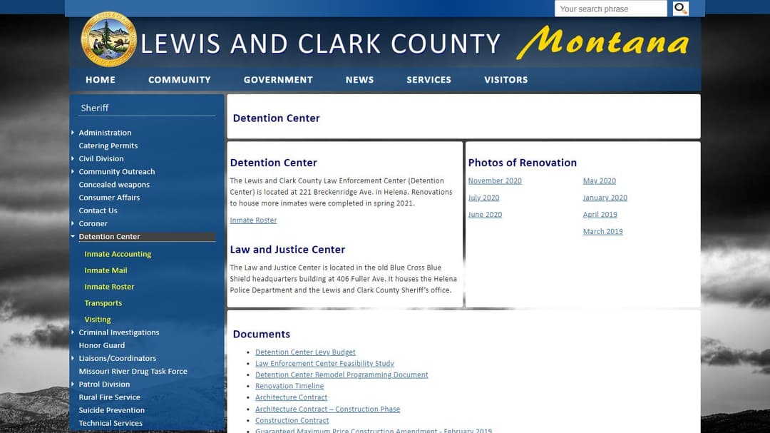 Lewis and Clark County Jail Roster: How to Access Public Booking ...