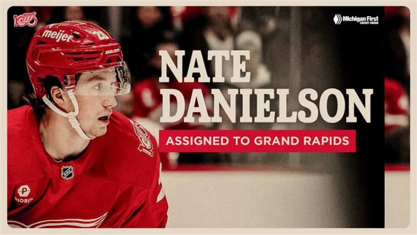 Red Wings assign Nate Danielson to Grand Rapids Griffins | Prism News